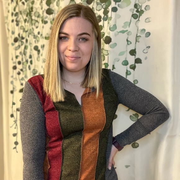 7th Ray | Tops | Colorblock Top | Poshmark